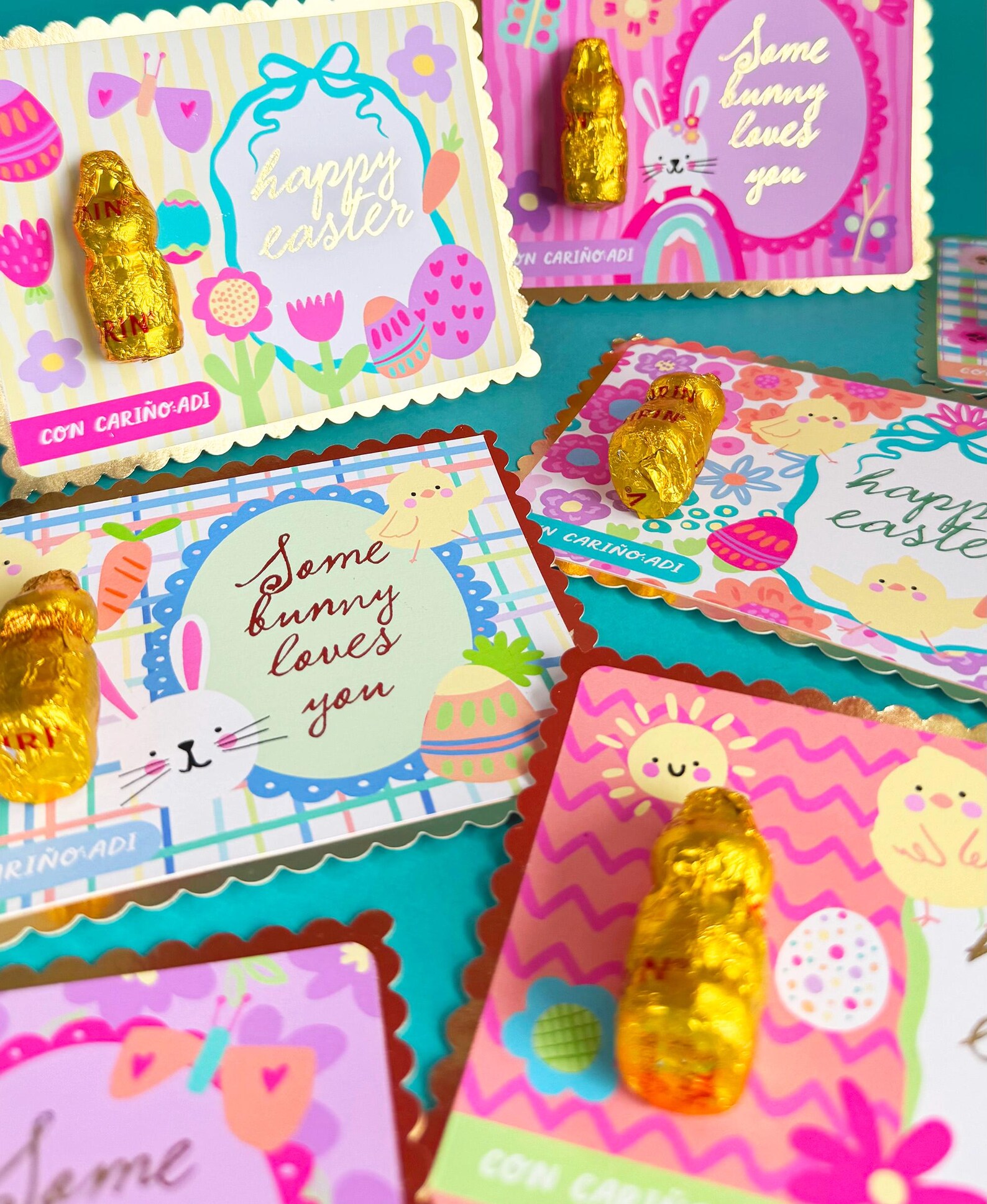 Bunny cards EASTER, tarjetas Easter, Pascua imprimibles - Etsy México