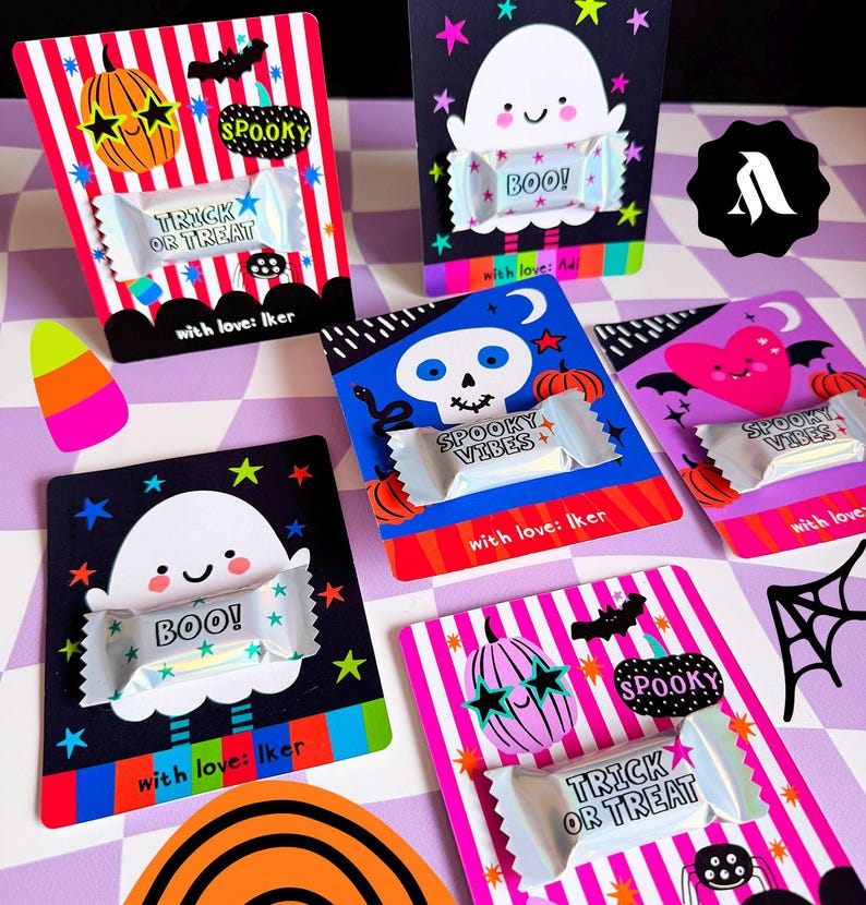 HALLOWEEN Chocolate Card - Etsy