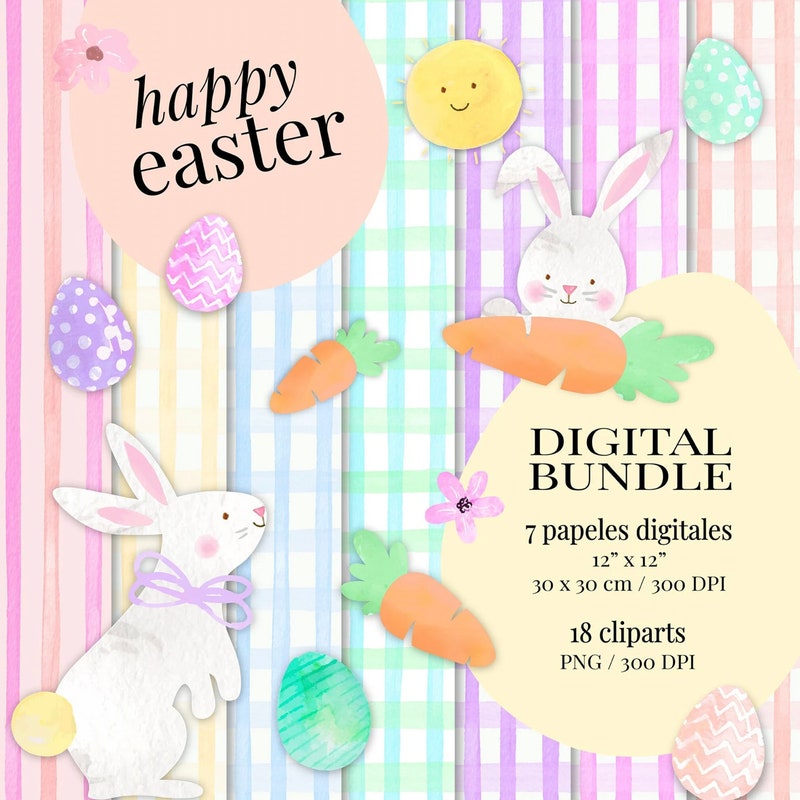 Easter Digital Paper - Etsy Canada