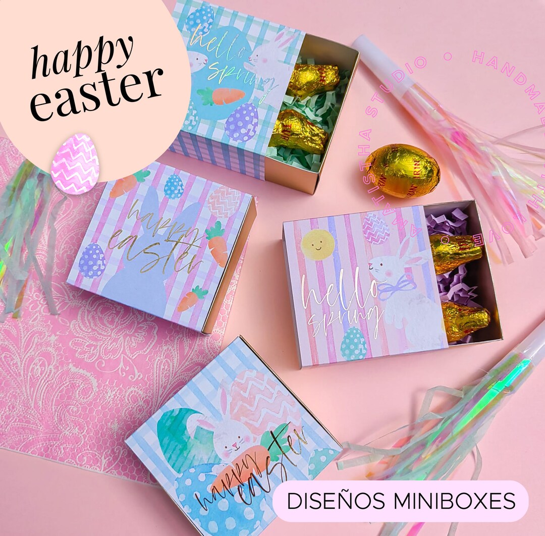 Easter Minibox Designs, Easter Miniboxes, Easter Slider Box Designs - Etsy