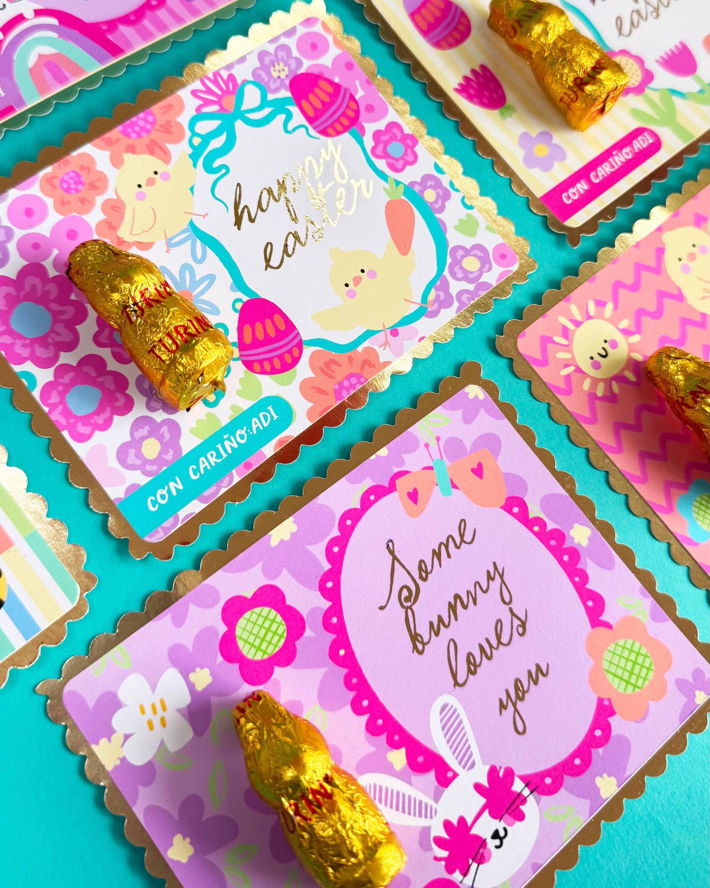 Bunny cards EASTER, tarjetas Easter, Pascua imprimibles - Etsy México