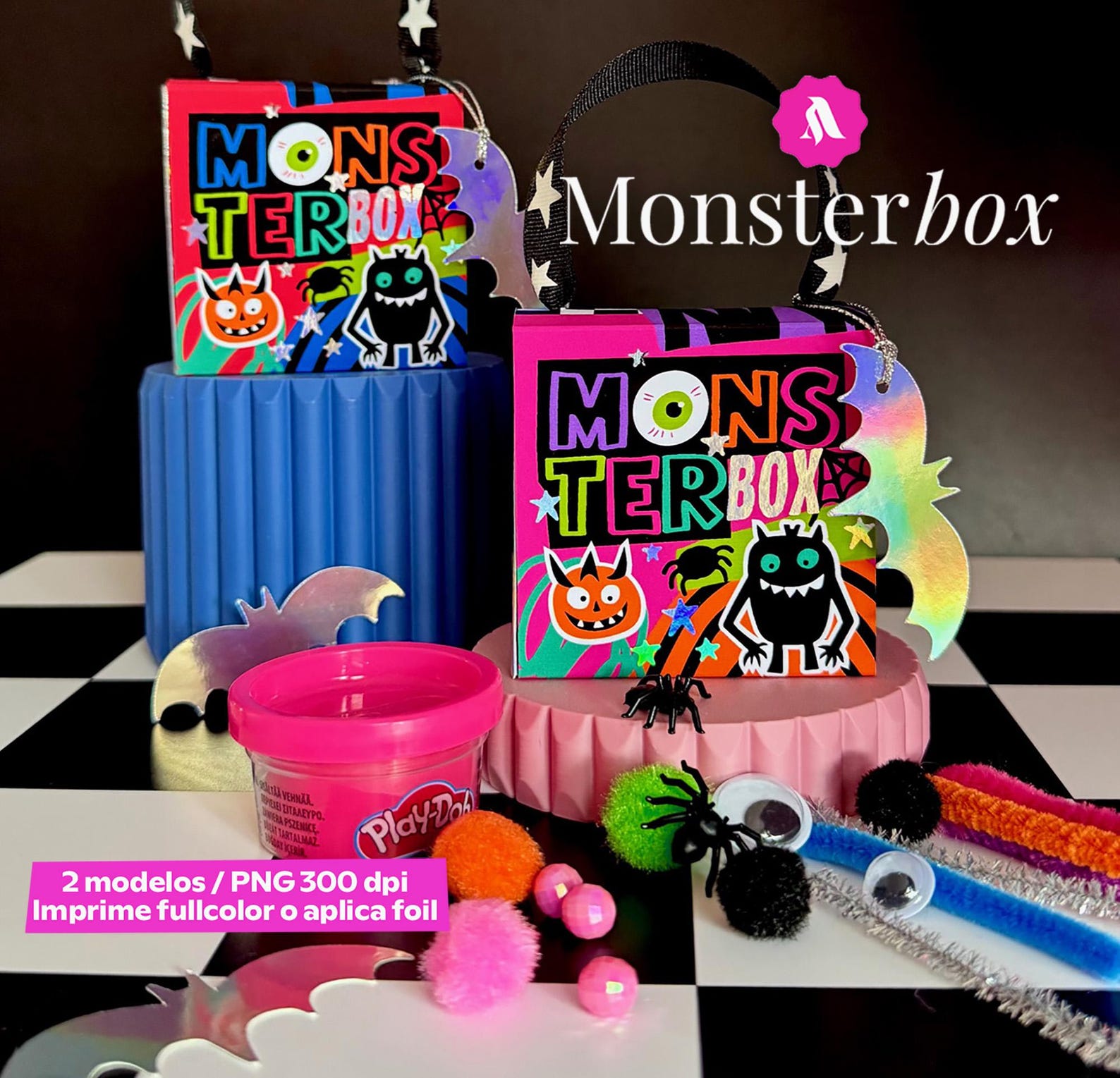 MONSTER BOX halloween, diseños caja deslizable Halloween - Etsy México