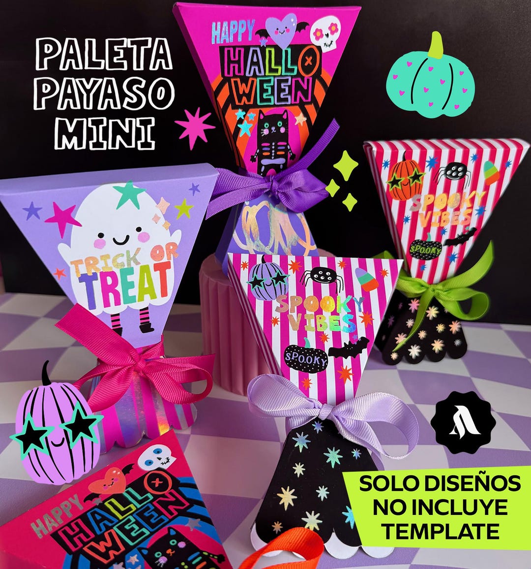 Mini Halloween Clown Lollipop Designs - Etsy
