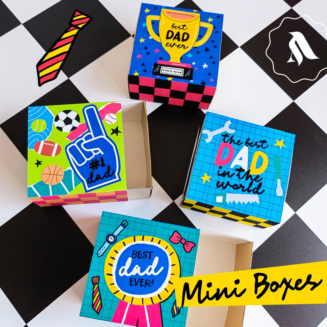 FATHERS DAY Minibox Designs, DAD Slide Box Designs, Father's Day Slide ...