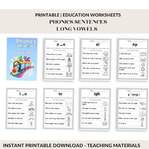 Phonics Sentences, Learn to Read, Phonics Practice, Beginner Readers ...