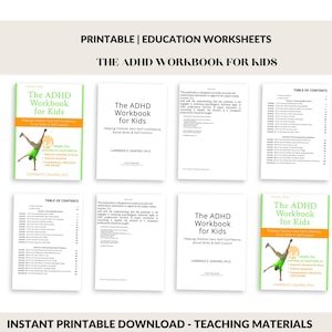 ADHD Kids Worksheets, Focus, Social Skills & Self Control Activities ...
