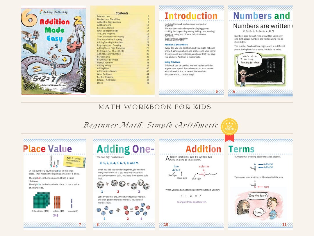 Making Math Easy, Addition Made Easy, Learn Basic Addition, Easy Math ...