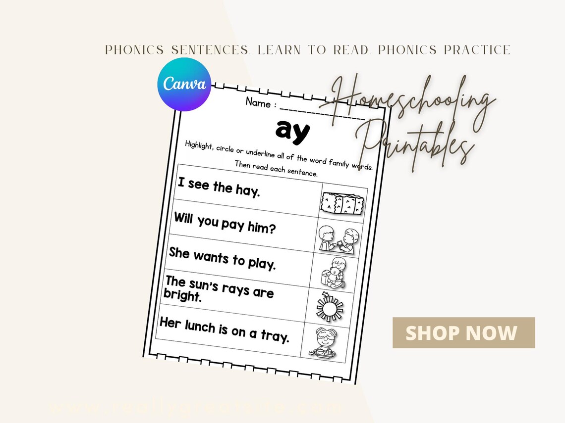 Phonics Sentences, Learn to Read, Phonics Practice, Beginner Readers ...