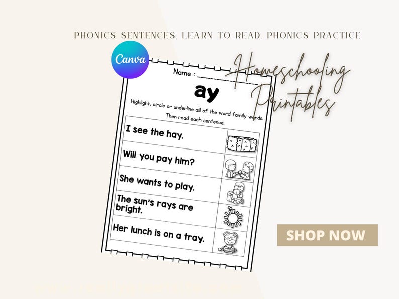 Phonics Sentences, Learn to Read, Phonics Practice, Beginner Readers ...