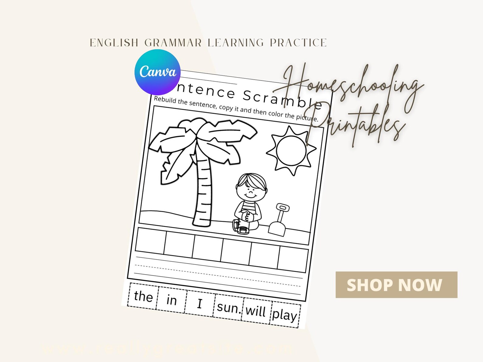 Unscramble Words, Sentence Writing Worksheets, ELA/ESL Material ...