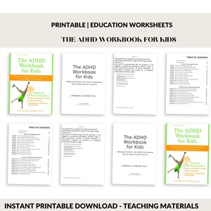 ADHD Kids Worksheets, Focus, Social Skills & Self Control Activities ...