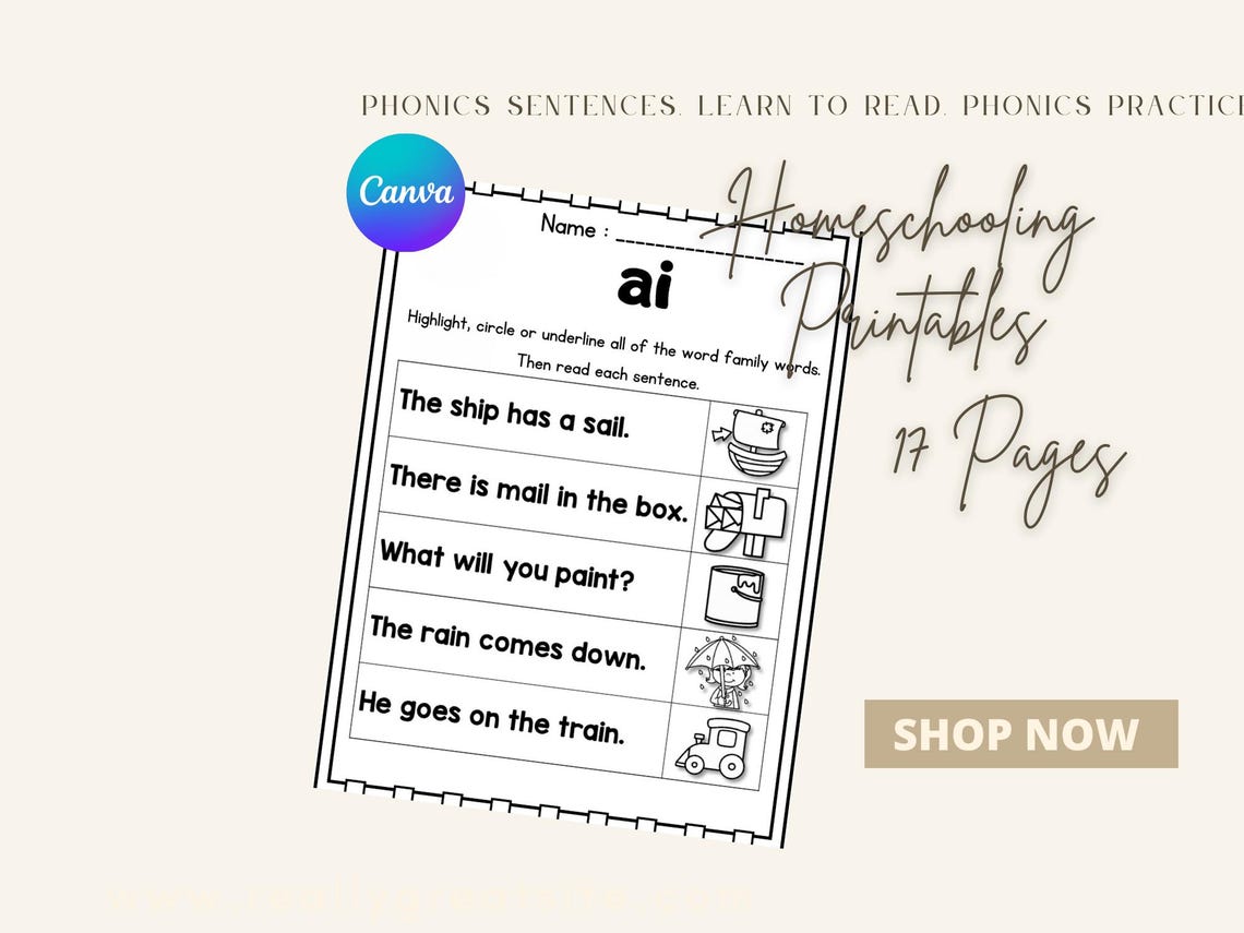 Phonics Sentences, Learn to Read, Phonics Practice, Beginner Readers ...