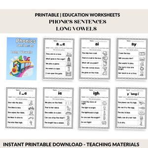 Phonics Sentences, Learn to Read, Phonics Practice, Beginner Readers ...