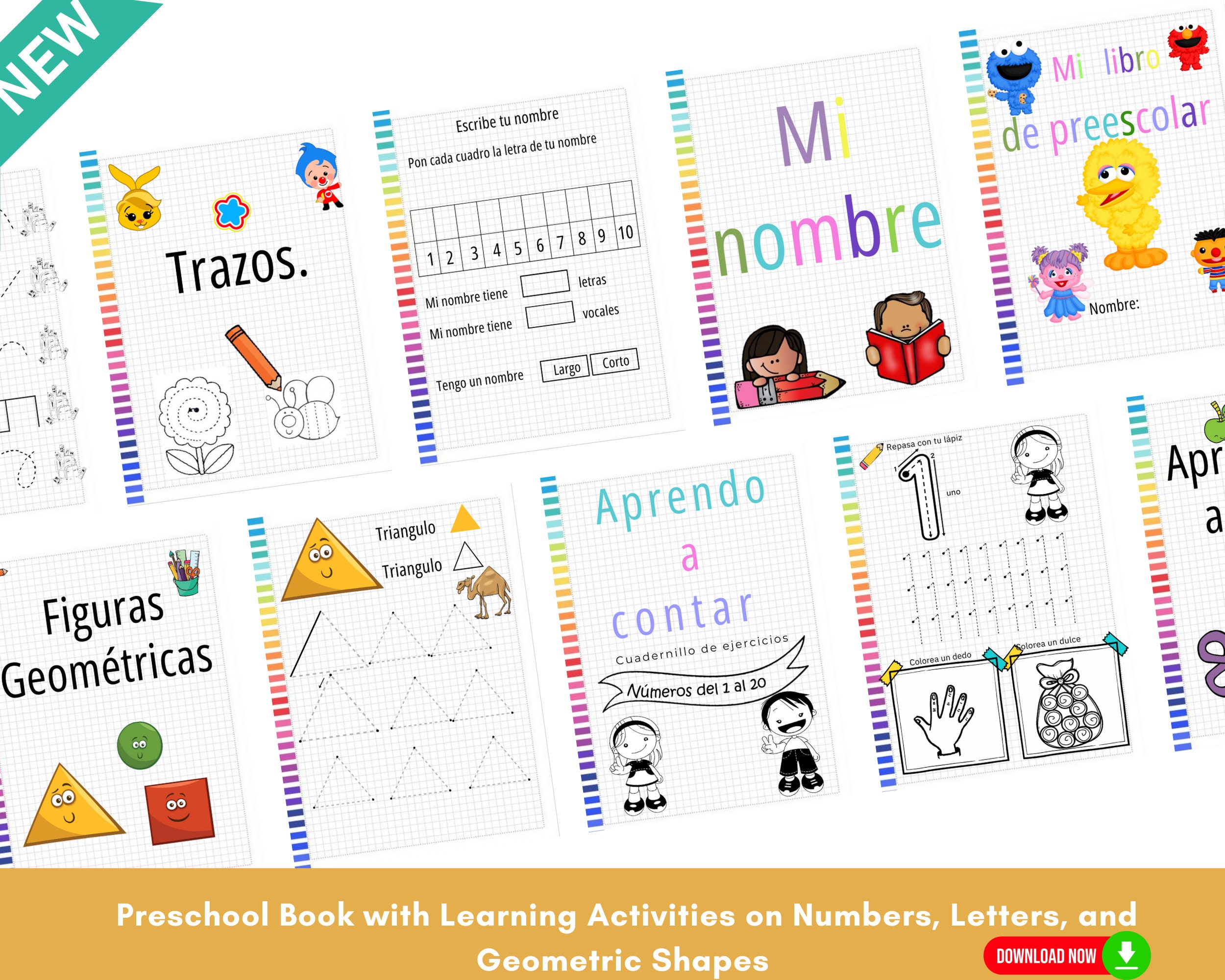 Mi Libro De Preescolar, Actividades Preescolares, Aprendizaje Temprano ...