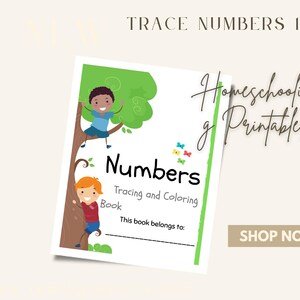 Number Tracing 1-10 Worksheets: Preschool Kindergarten (printable) - Etsy