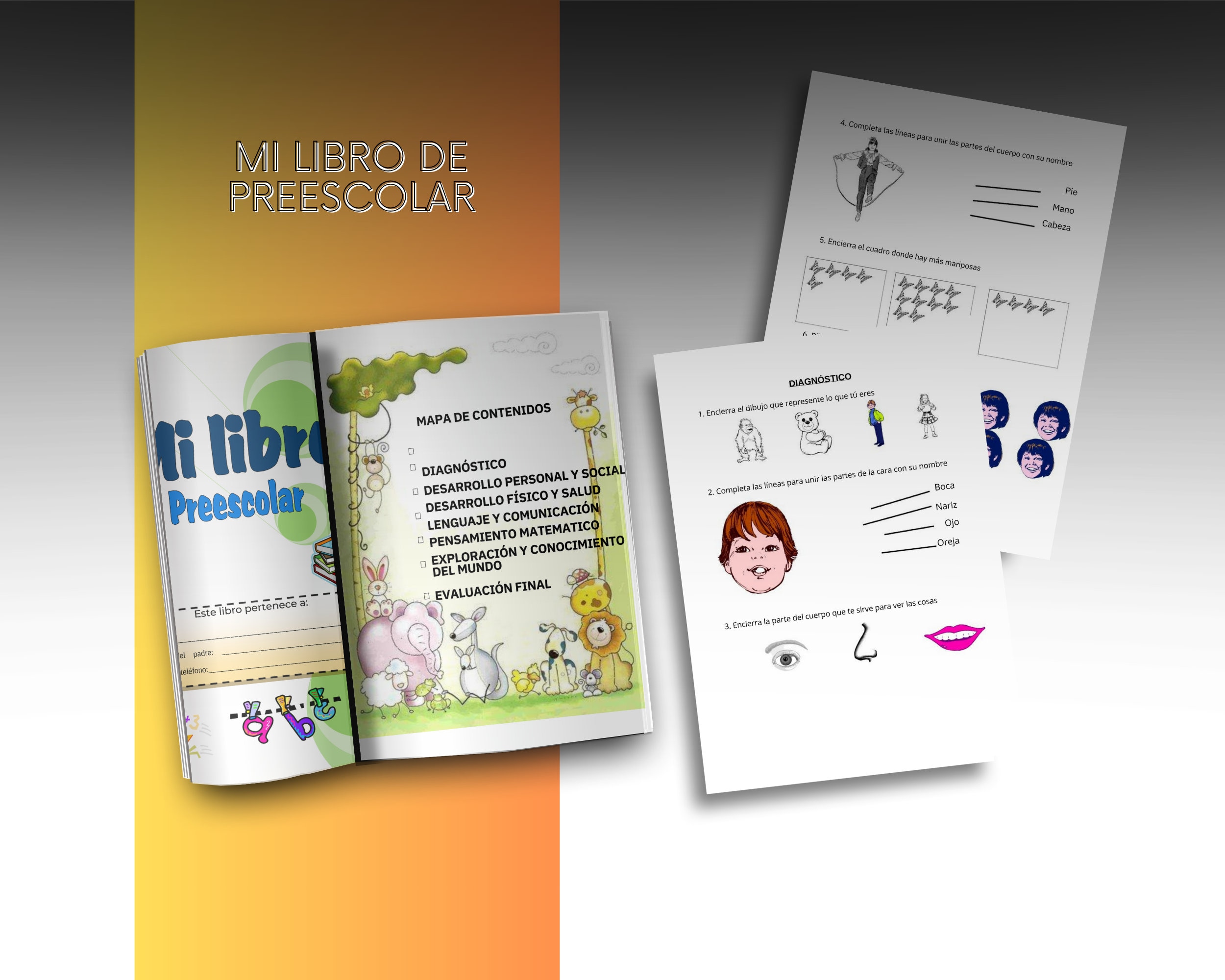 Mi Libro De Preescolar En Español - Etsy