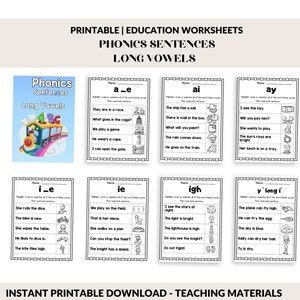 Phonics Sentences, Learn to Read, Phonics Practice, Beginner Readers ...