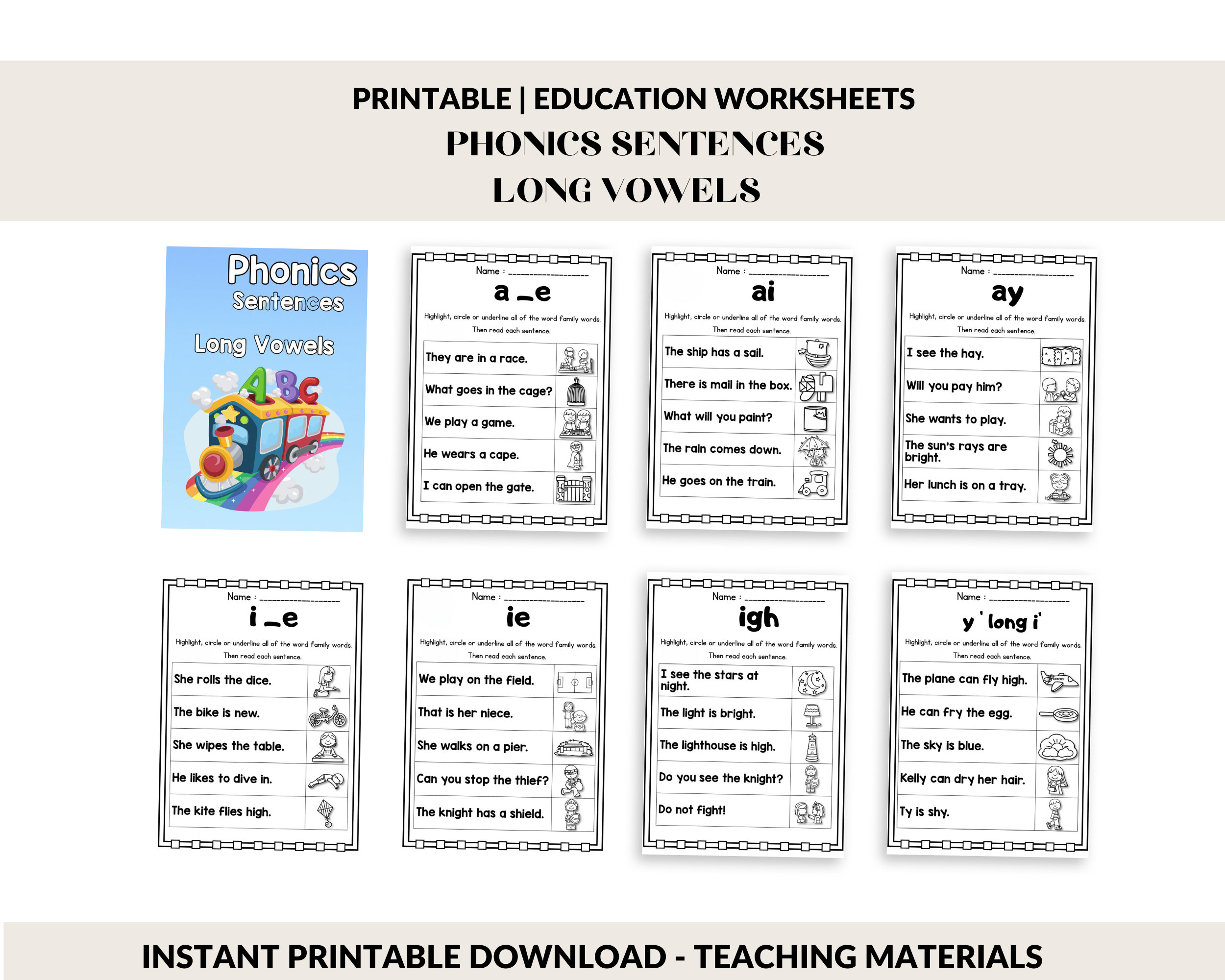 Phonics Sentences, Learn to Read, Phonics Practice, Beginner Readers ...