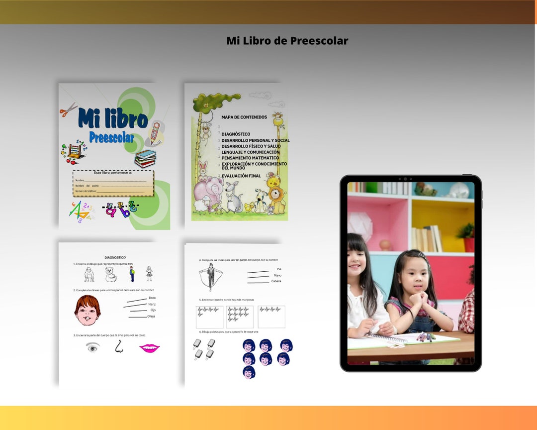 Mi Libro De Preescolar En Español - Etsy