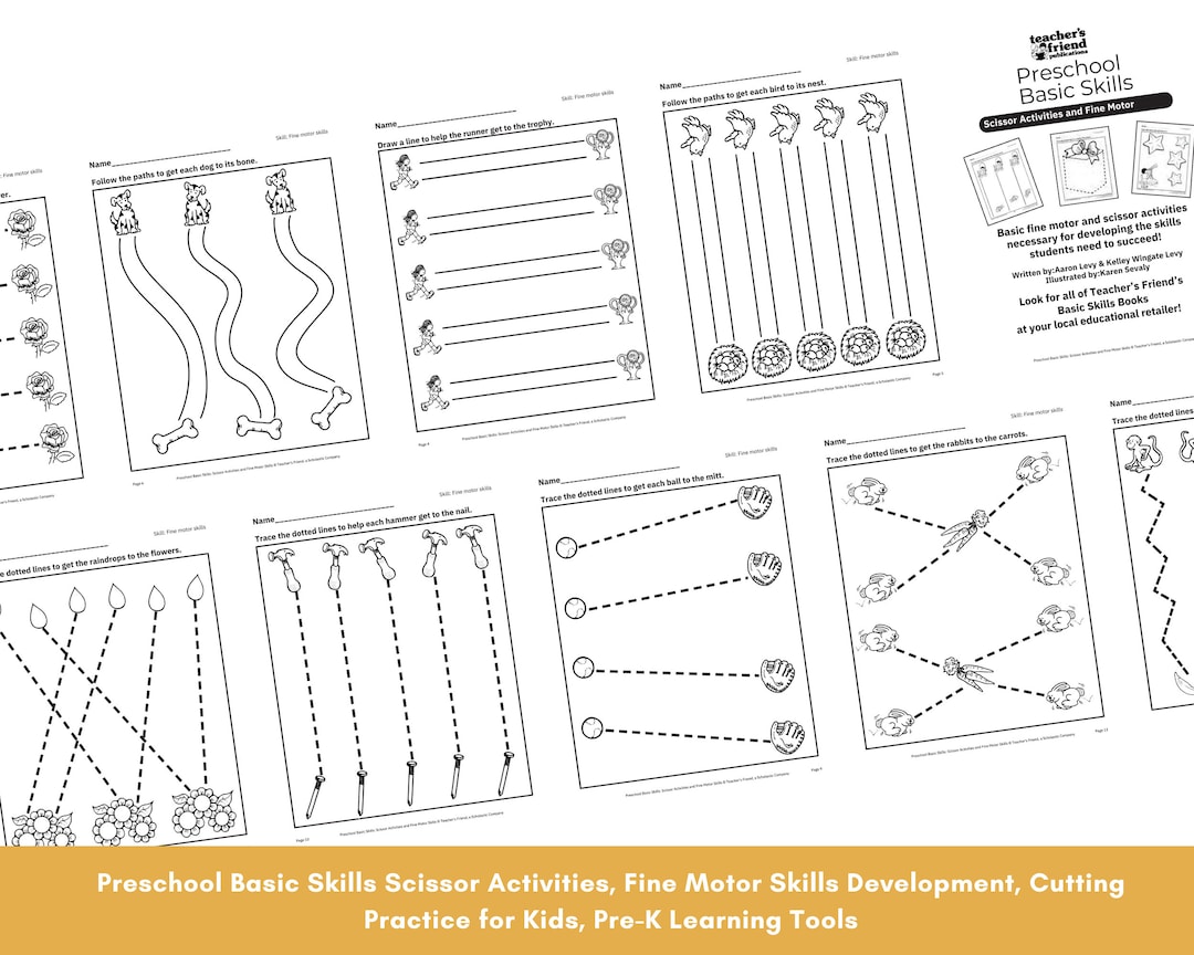 Preschool Scissor Skills Activities: Fine Motor Development (digital ...