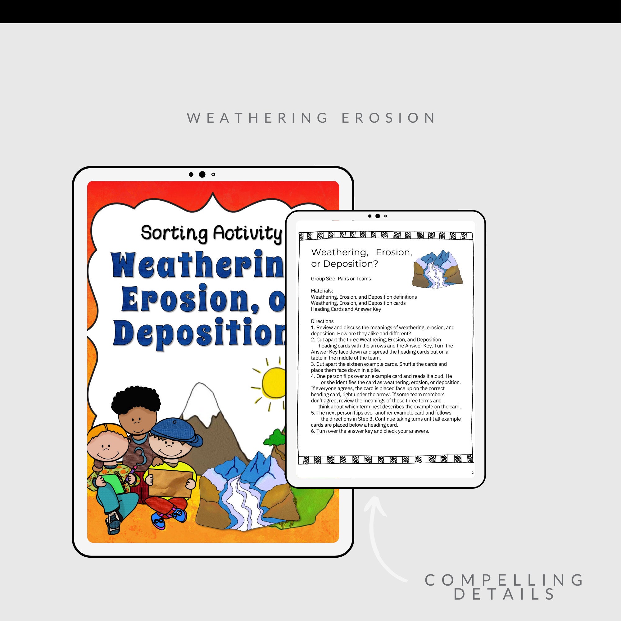 Weathering, Erosion, and Deposition Educational Kit - Etsy