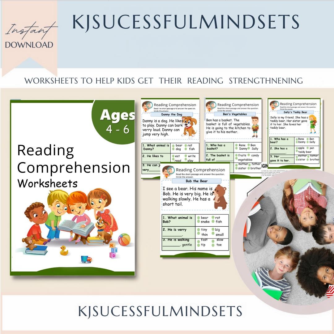 Reading Comprehension Worksheet: Early Learning Activity for Kids ...