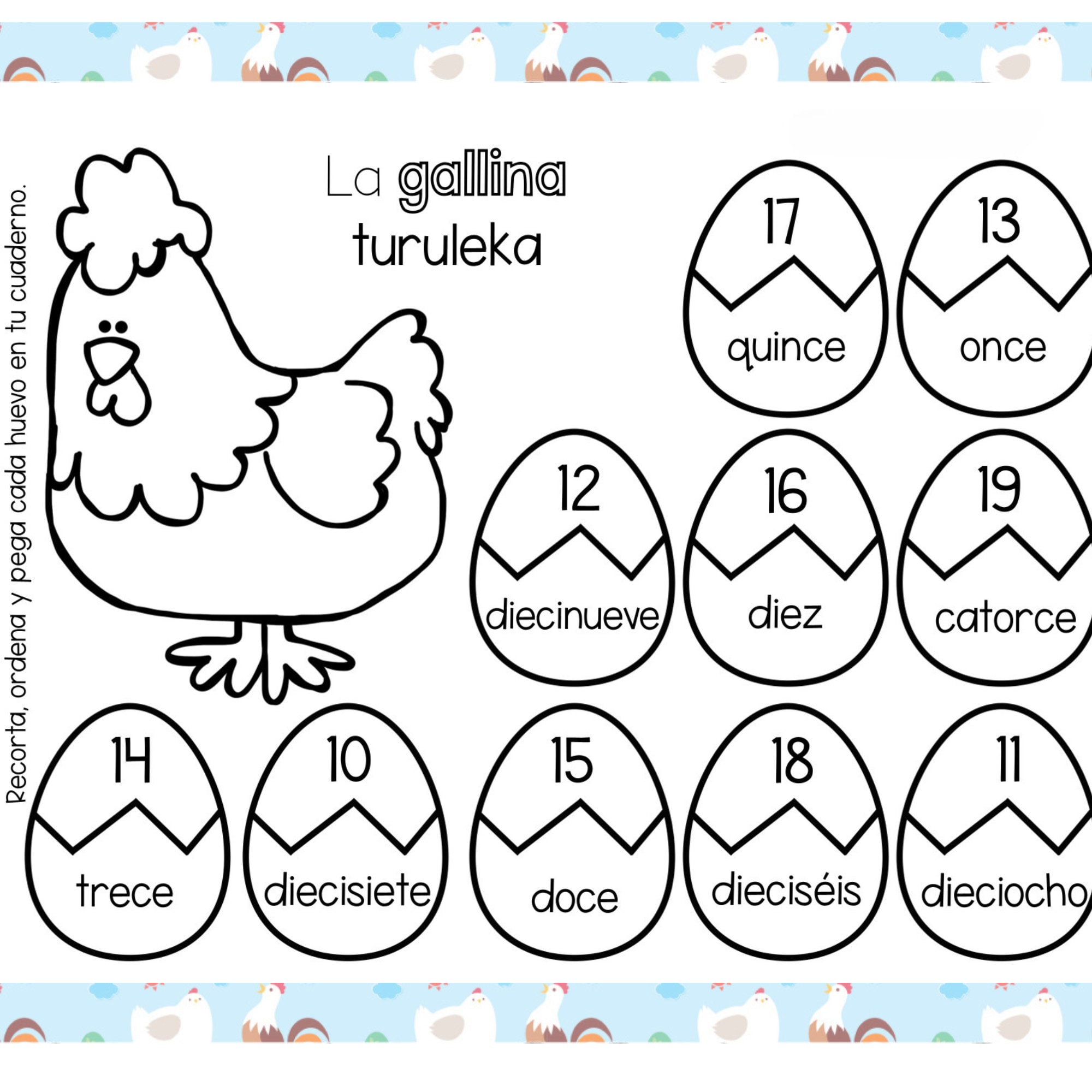 Gallina Conteo Del 1 Al 100, Aprender a Contar, Juegos Educativos, Matemáticas Para Niños ...