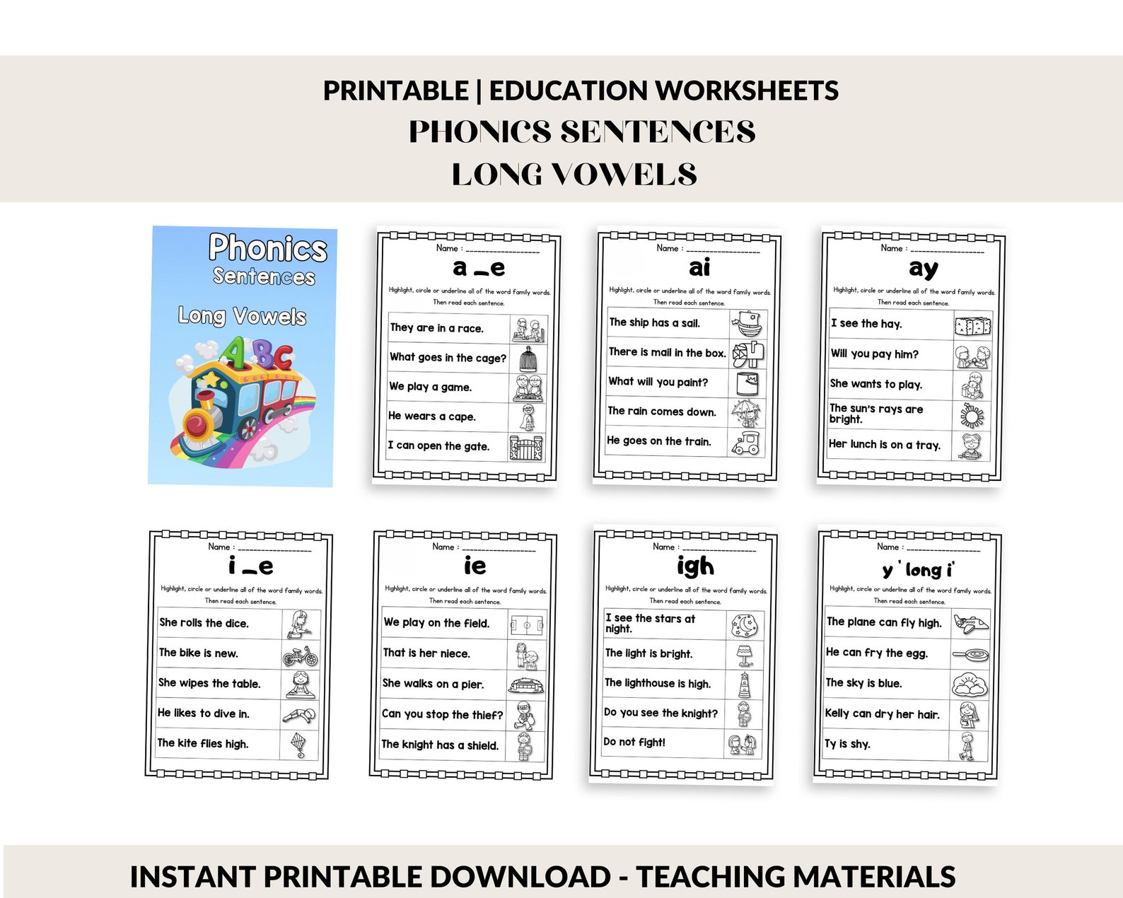 Phonics Sentences, Learn to Read, Phonics Practice, Beginner Readers ...
