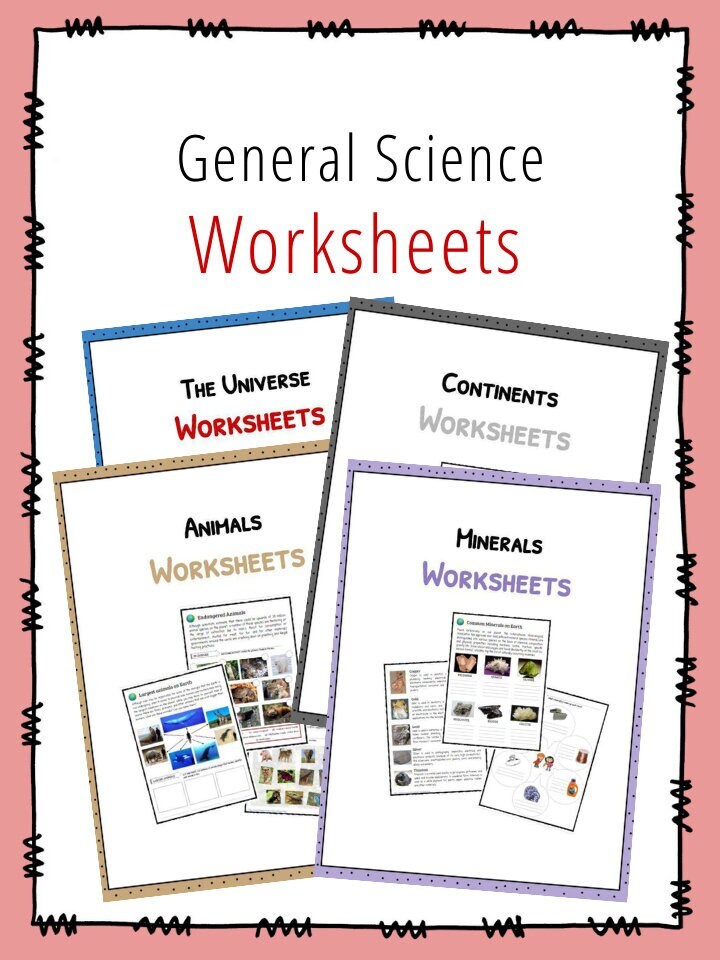 Science Worksheets - Etsy