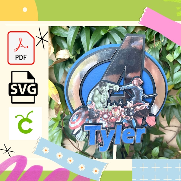 Avengers Cake Topper - Etsy