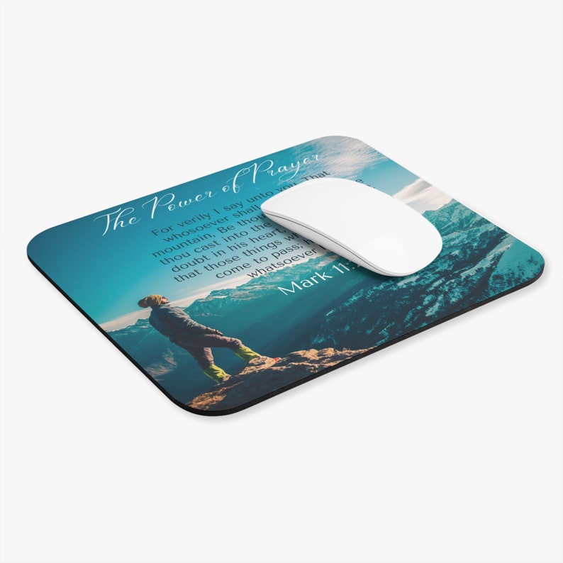 The Power of Prayer Scripture Mouse Pad, Christian Mouse Pad ...