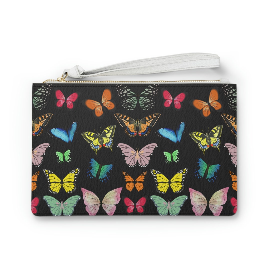 Colorful Butterflies Clutch Bag - Etsy