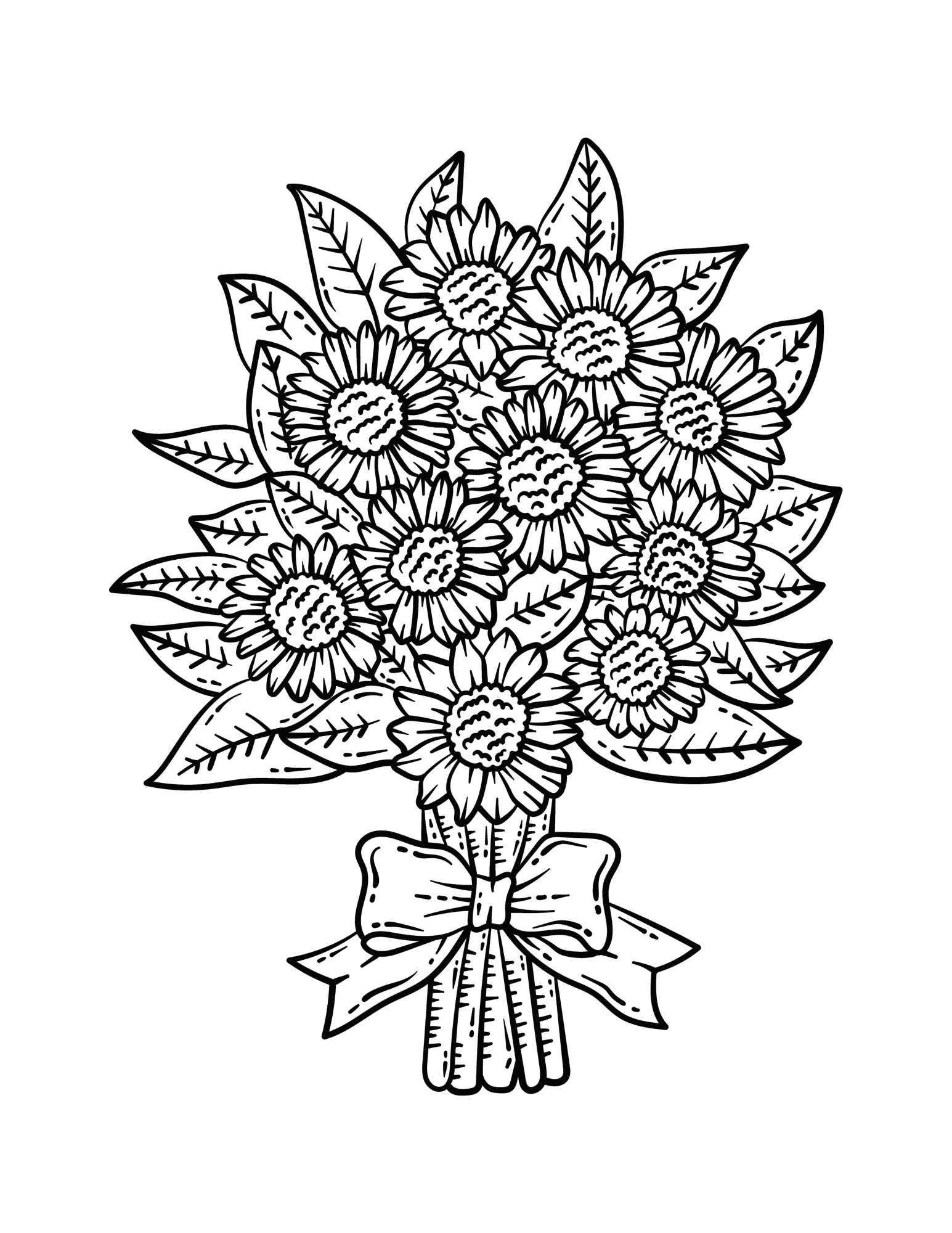 50 Flower Coloring Pages Printable Flowers Floral - Etsy