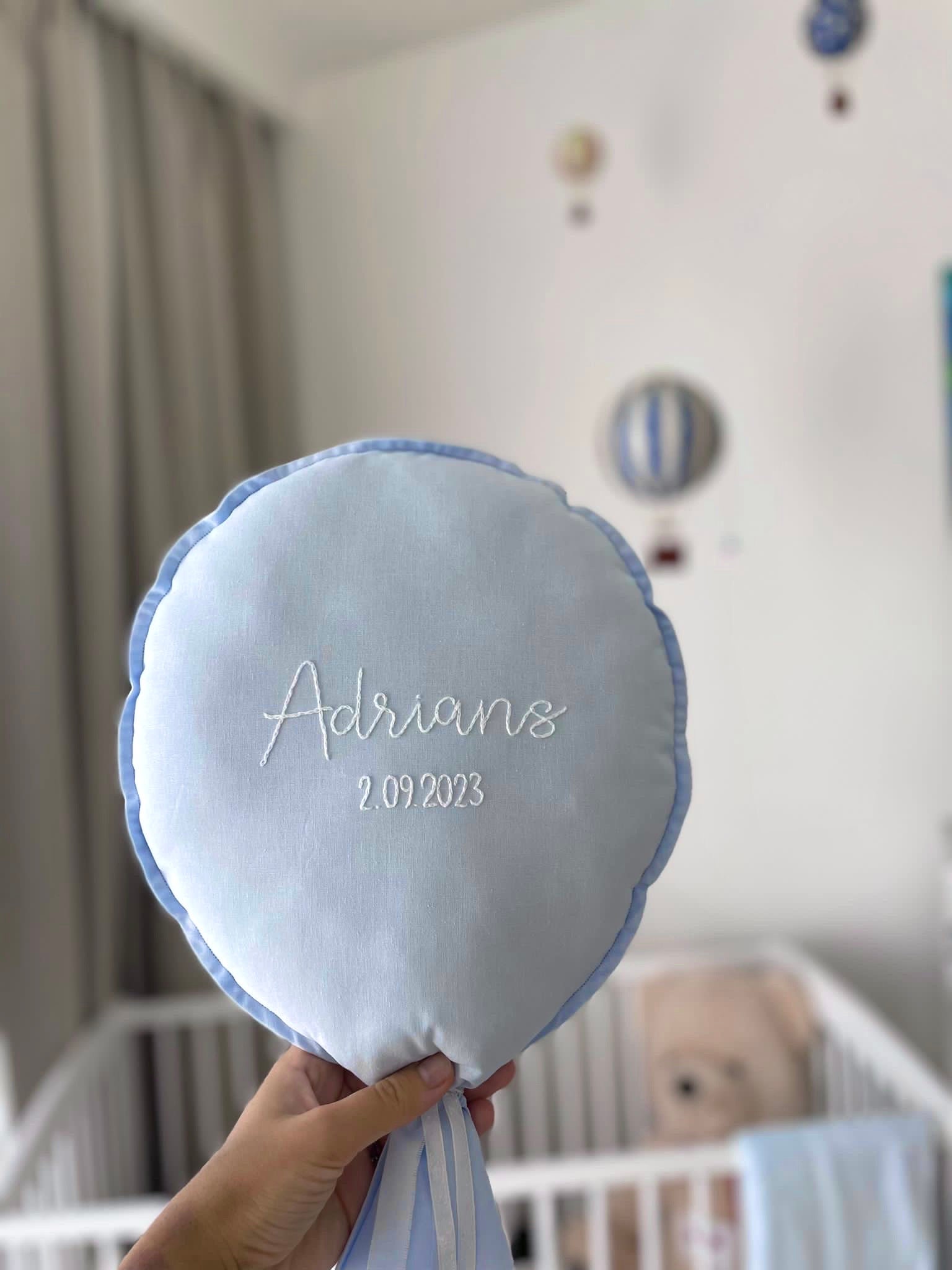 Cotton Balloon Custom Name Balloon Set Custom Fabric - Etsy