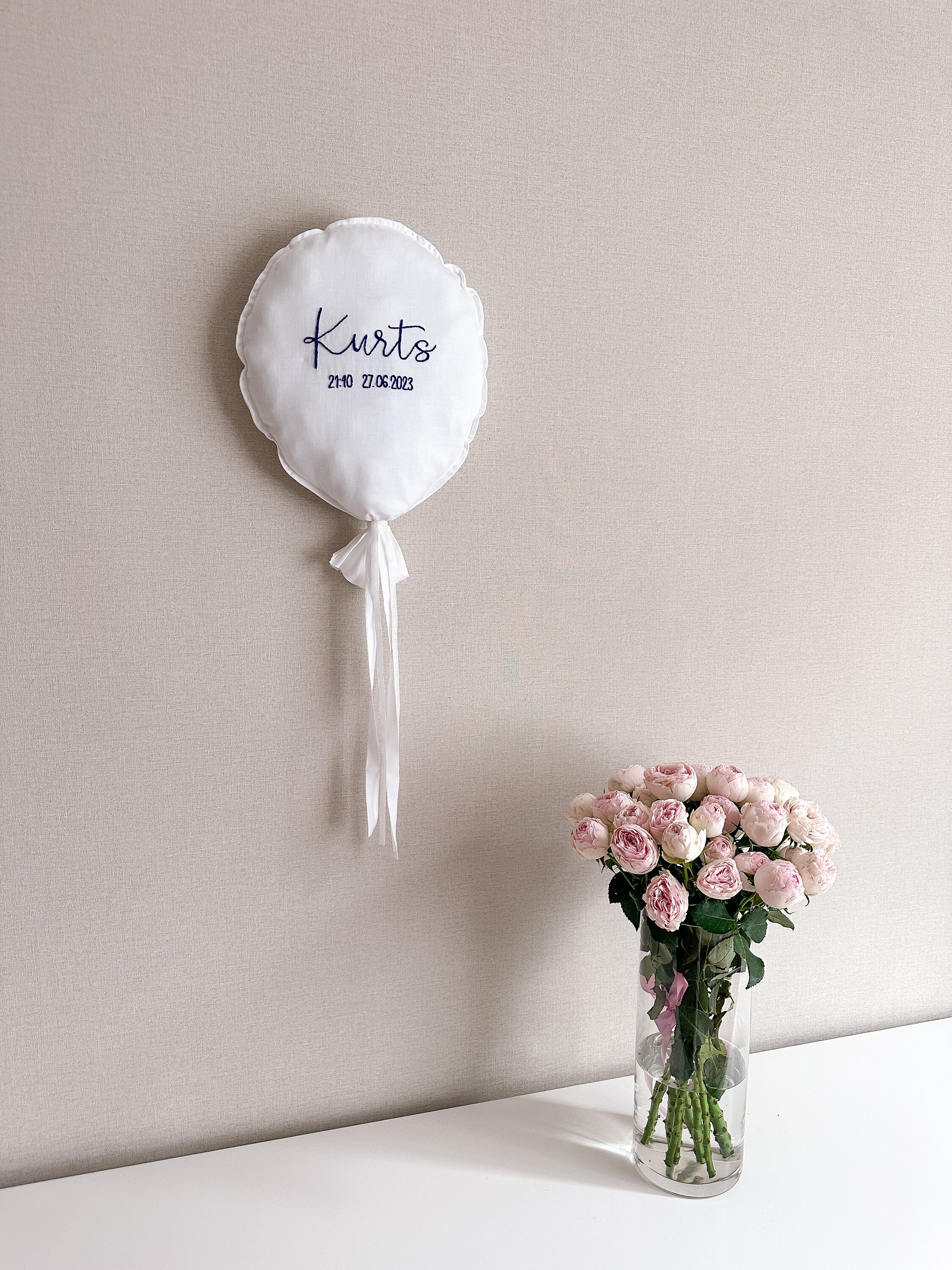 Cotton Balloon Custom Name Balloon Set Custom Fabric Balloon Custom ...