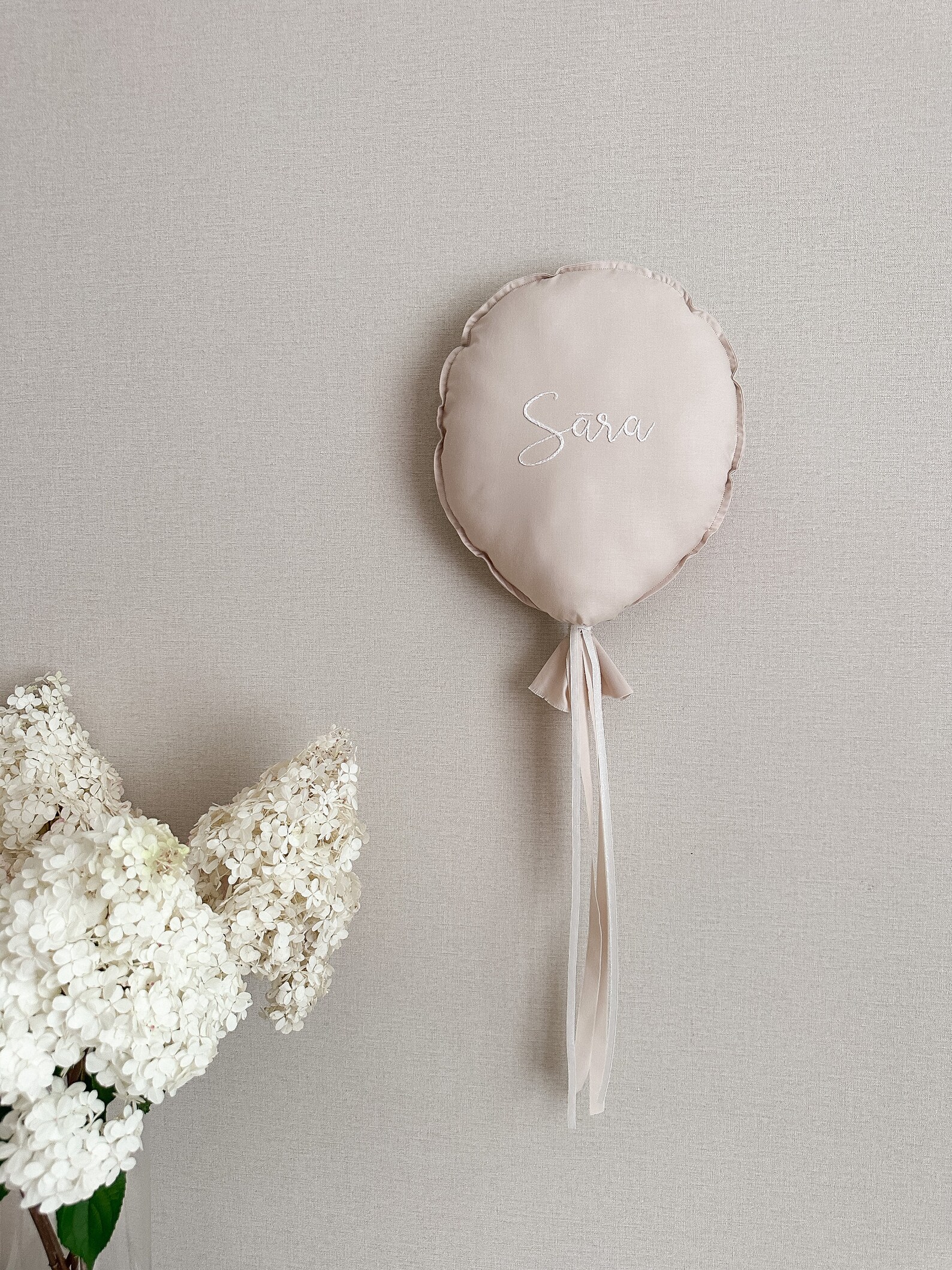 Cotton Balloon Custom Name Balloon Set Custom Fabric Balloon Custom ...