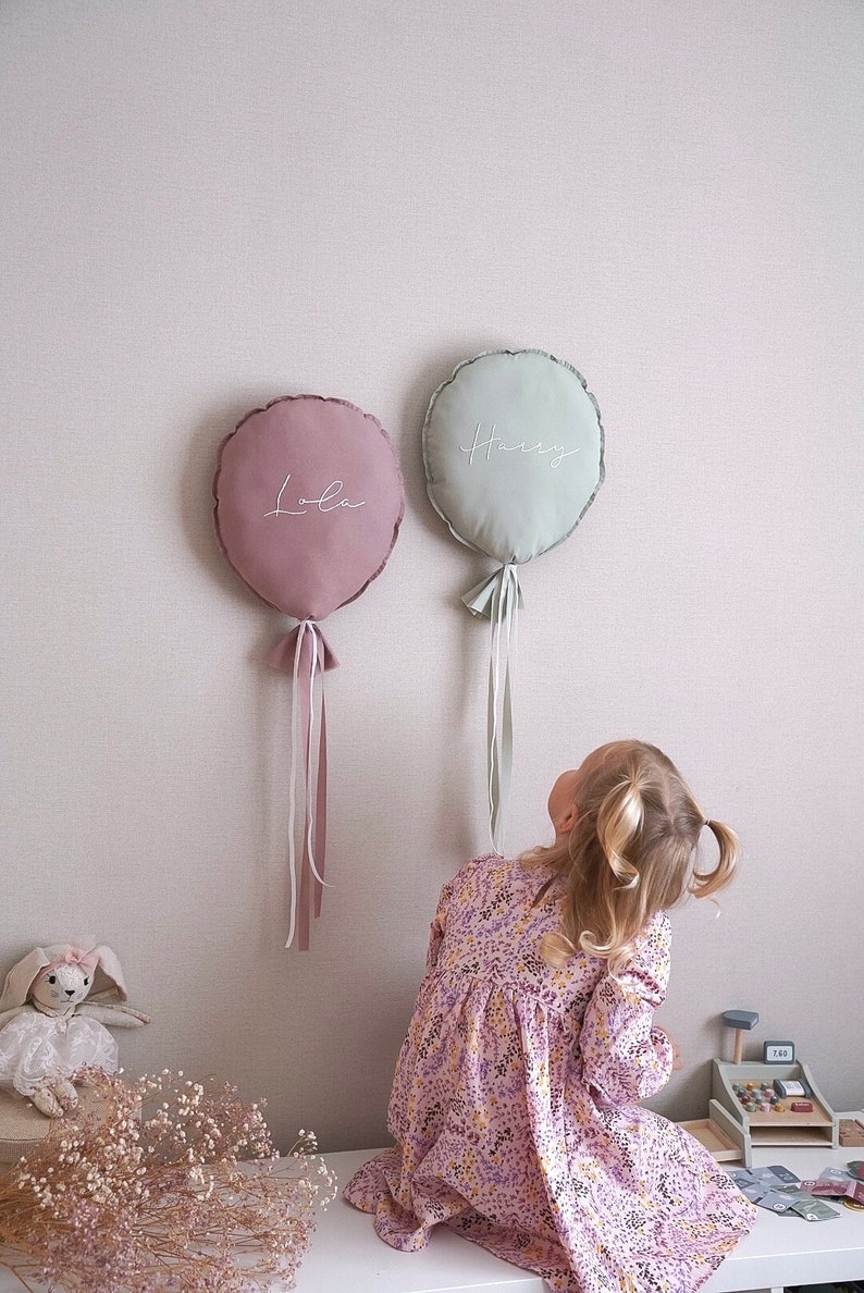 Cotton Balloon Custom Name Balloon Set Custom Fabric - Etsy
