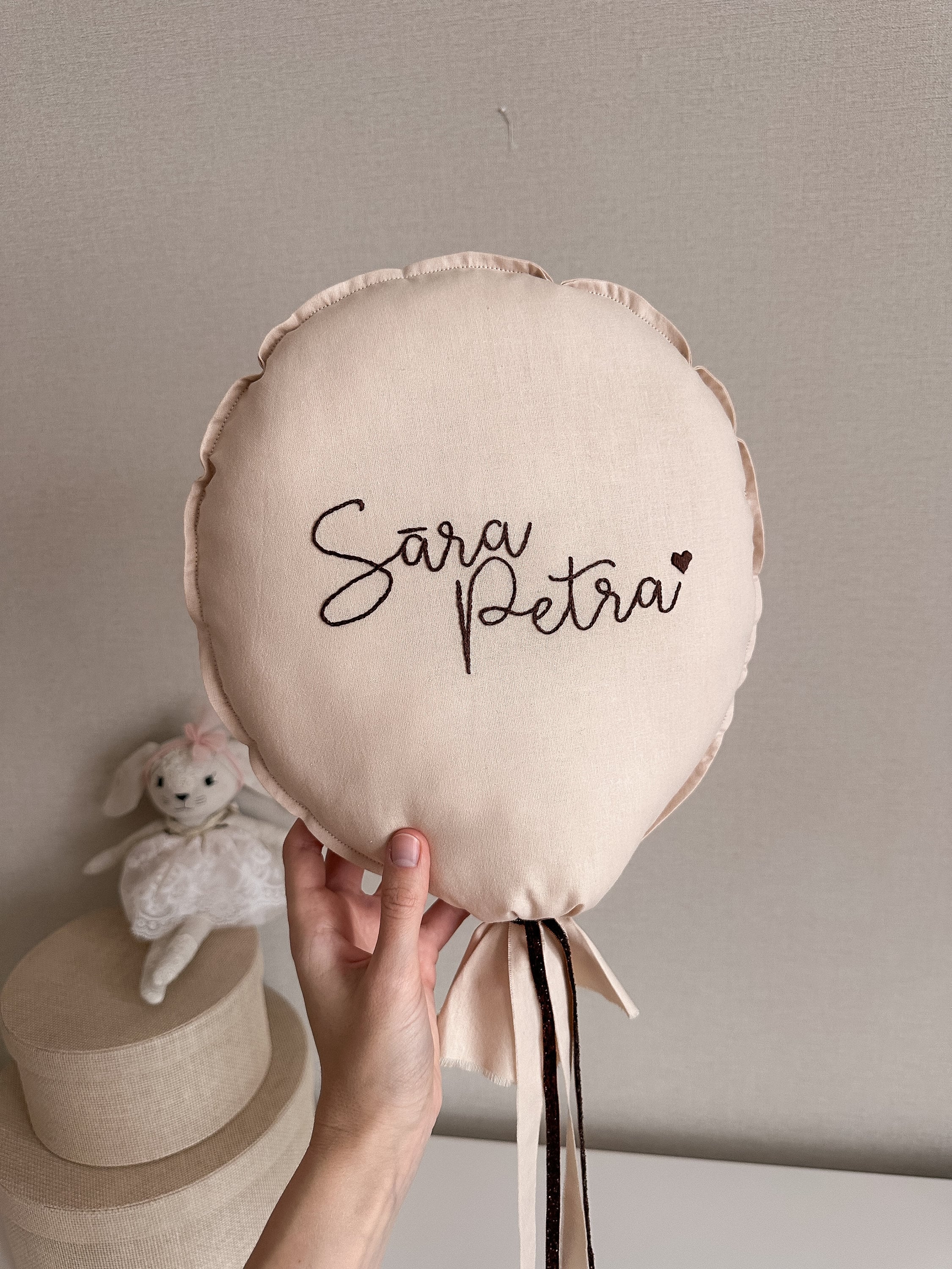 Cotton Balloon Custom Name Balloon Set Custom Fabric - Etsy