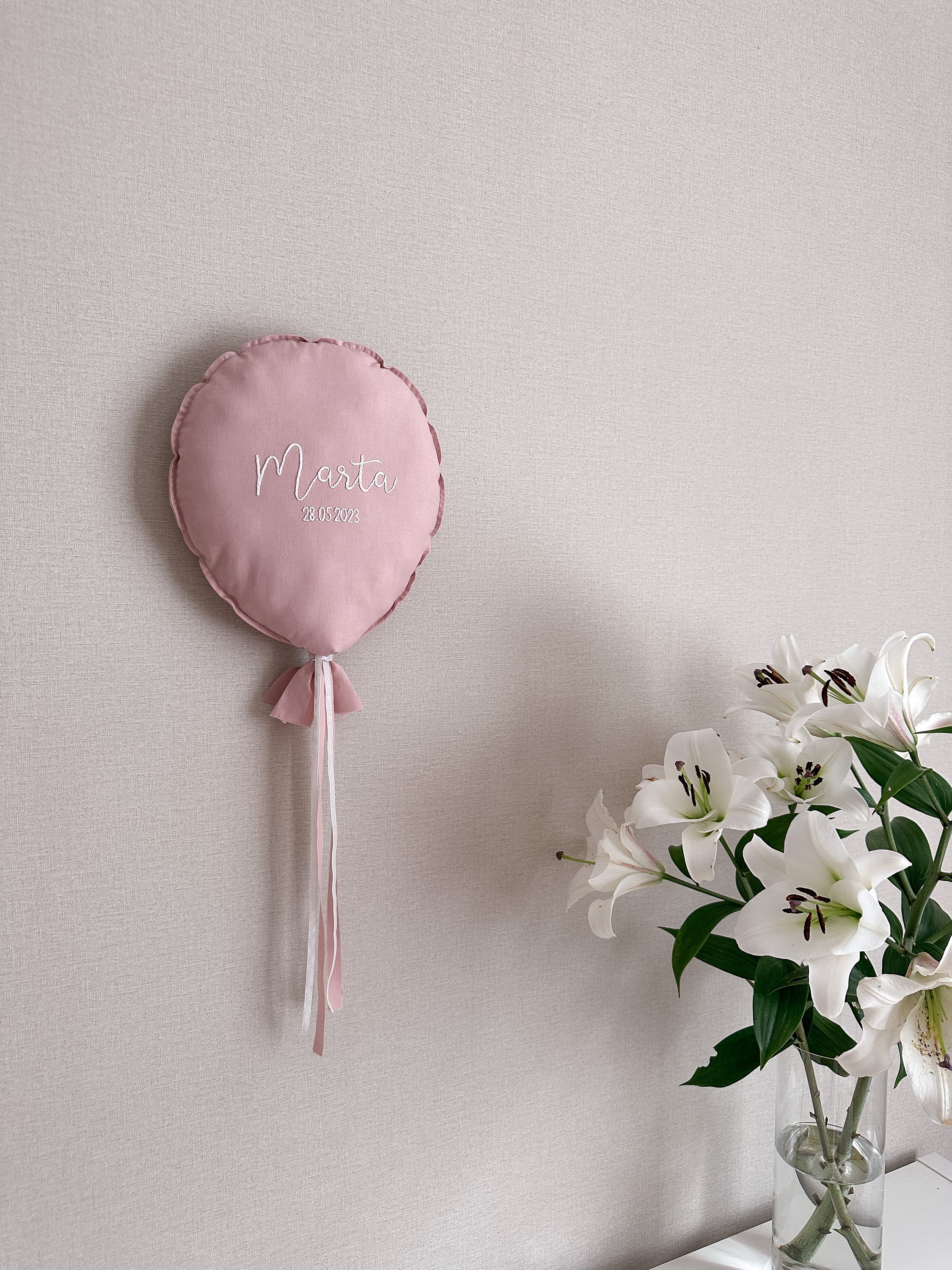 Cotton Balloon Custom Name Balloon Set Custom Fabric Balloon Custom ...