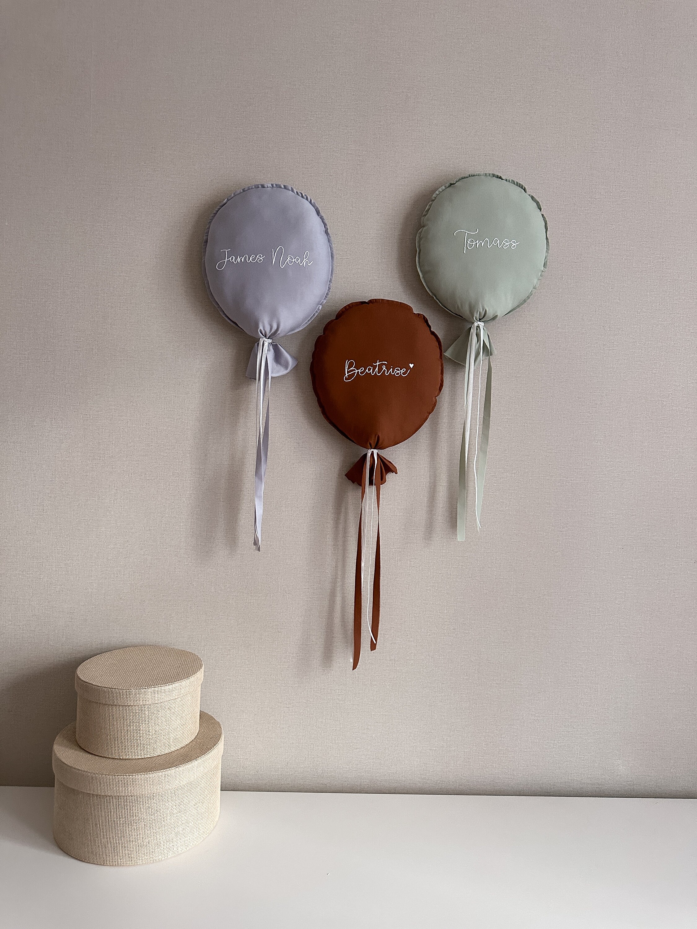 Cotton Balloon Custom Name Balloon Set Custom Fabric - Etsy