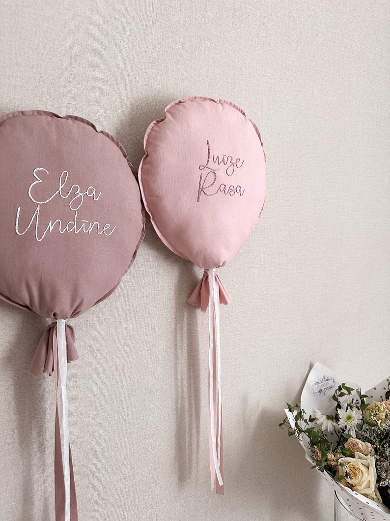 Cotton Balloon Custom Name Balloon Set Custom Fabric Balloon Custom ...