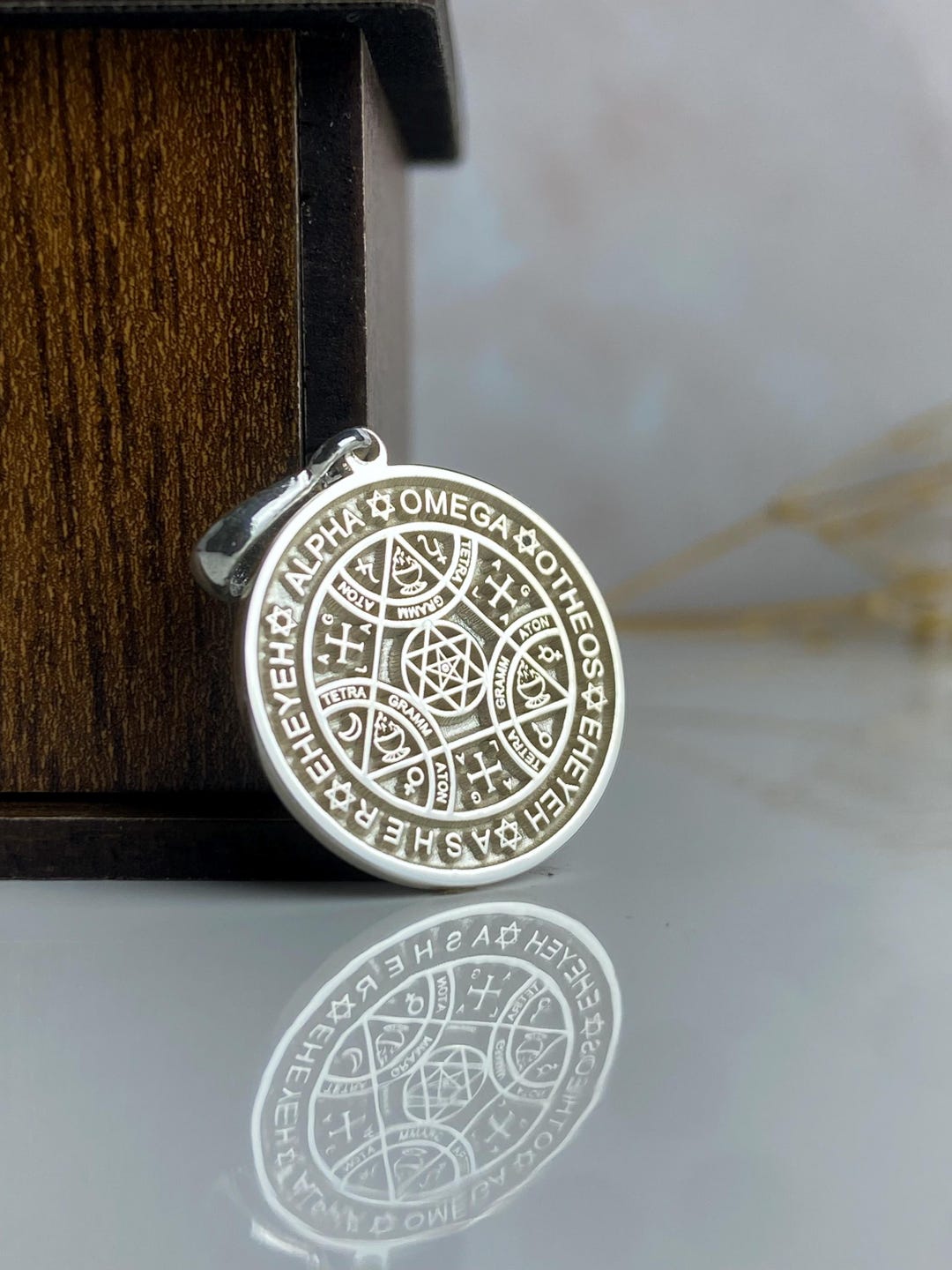 Enoch Angel Magic Amulet,tetragrammaton Necklace,special Design,alpha ...
