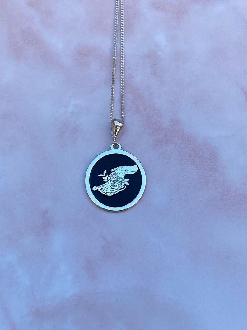 Hades and Persephone Pendant,customizable,gold Plated Necklace,greek ...