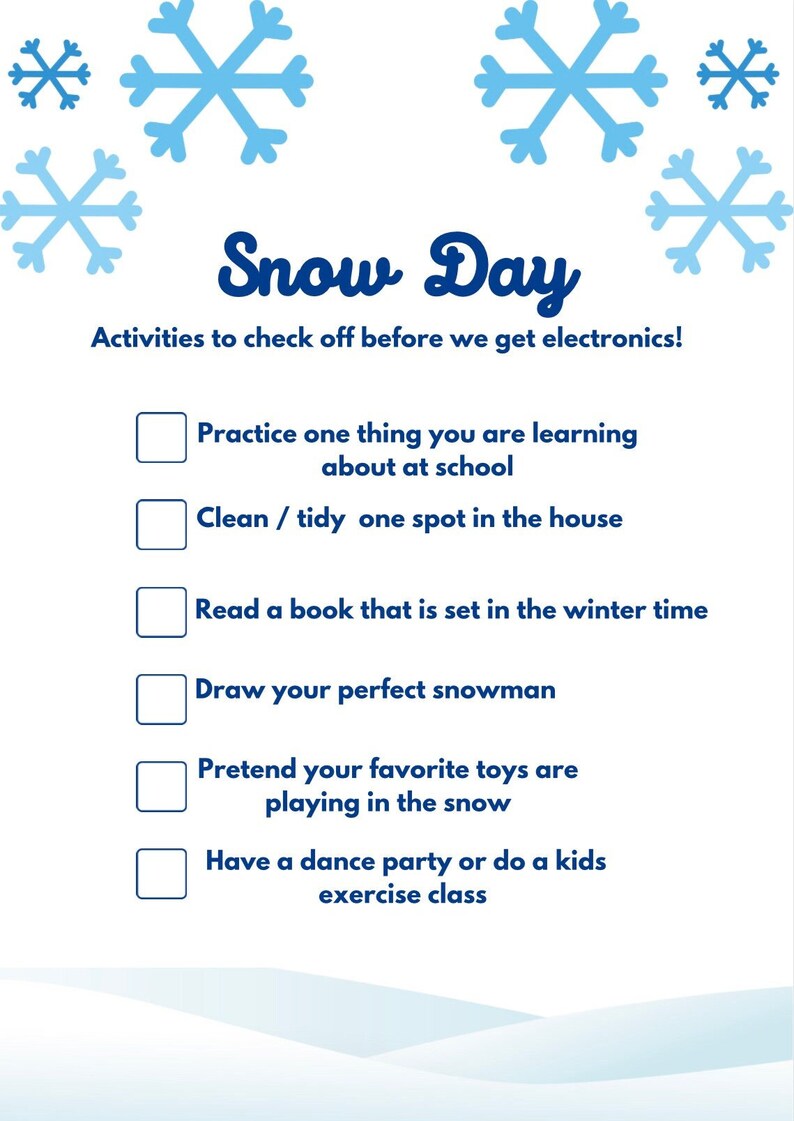 Snow Day Activities Screen Free Activities for Kids Snowman Coloring ...