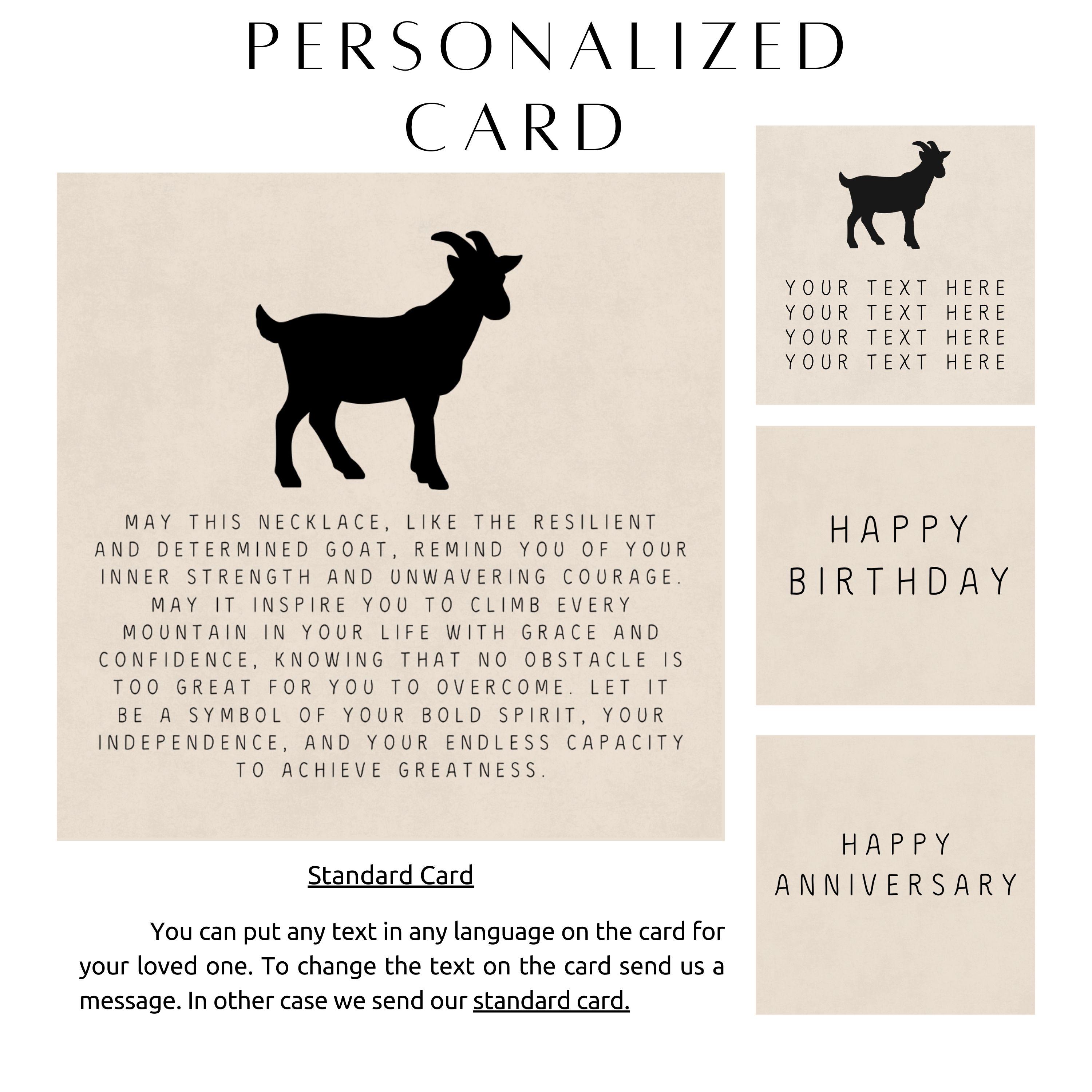 Personalized Goat Coin Necklace for Women Unique Birthday Gift Idea ...