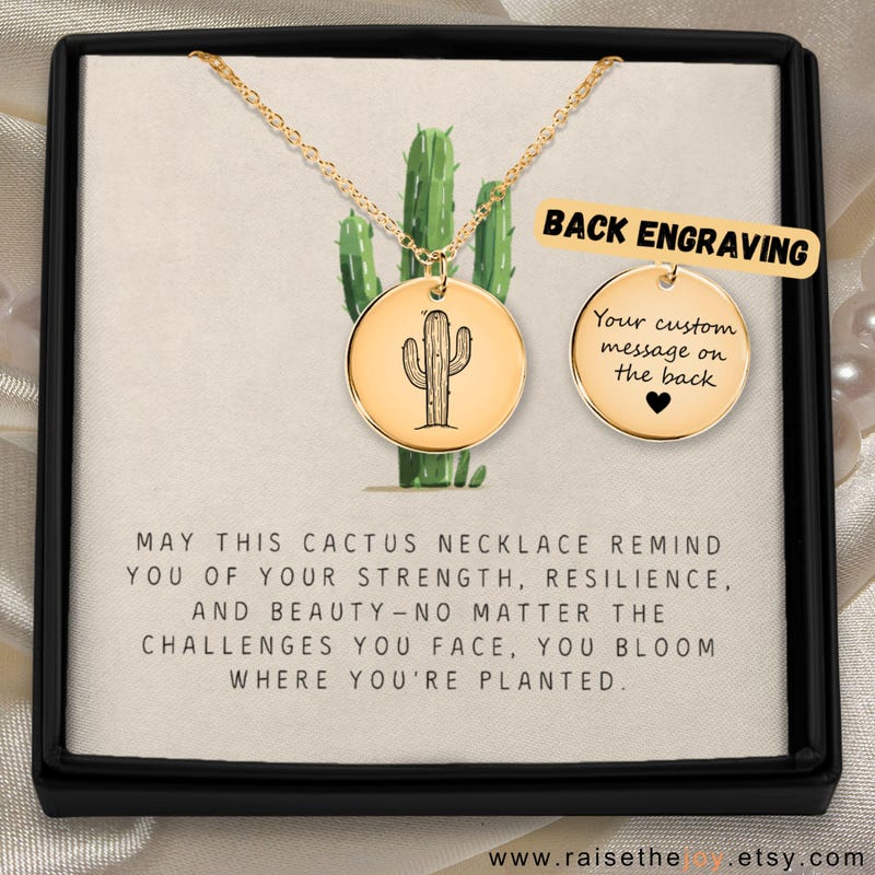 Cactus Necklace - Etsy