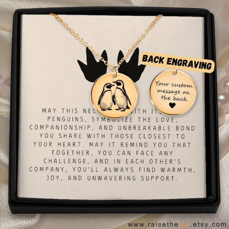 Custom Penguin Necklace - Etsy
