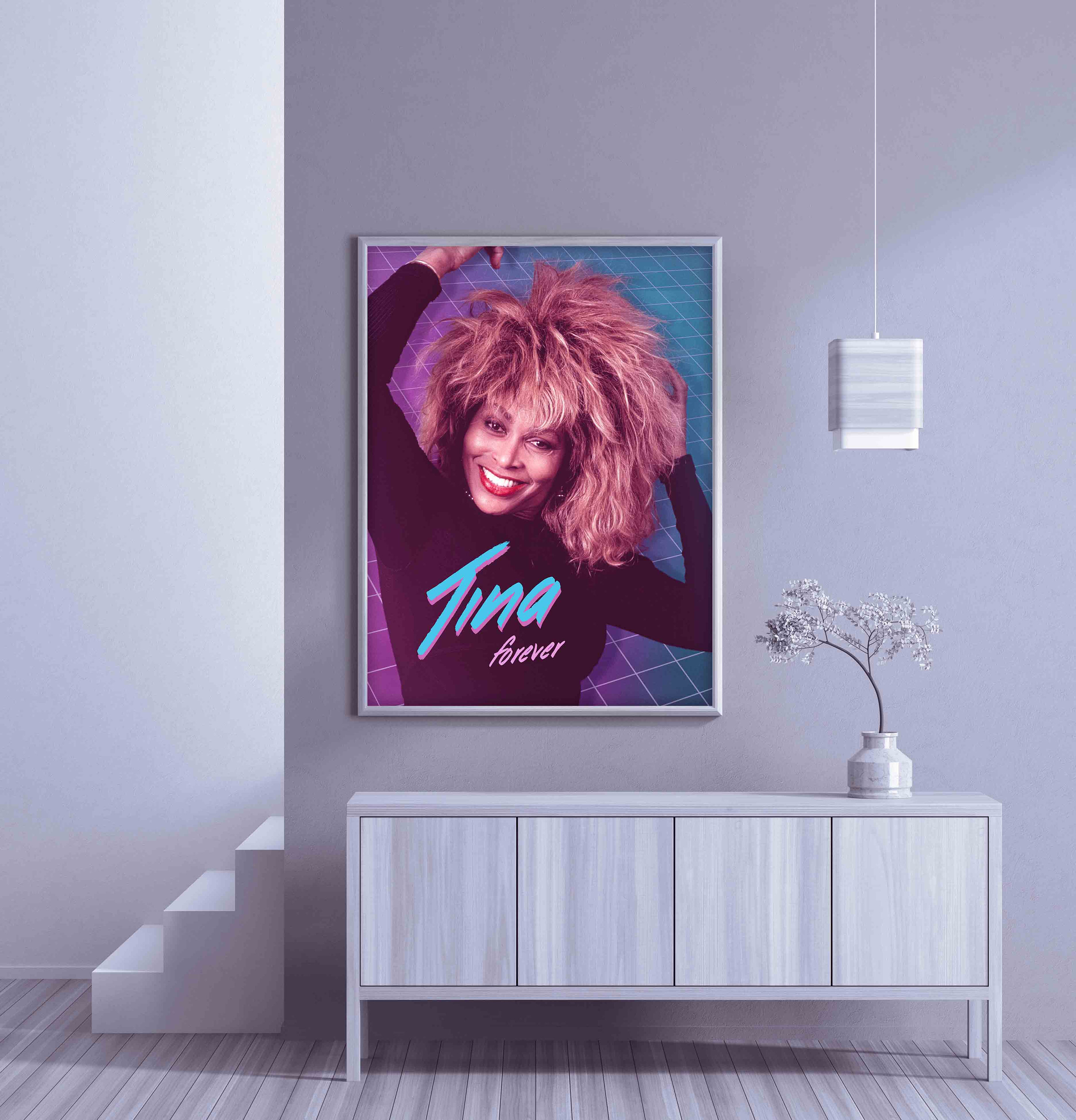 Tina Turner Poster, 80's Style Poster, Digital Download, Queen of Rock ...