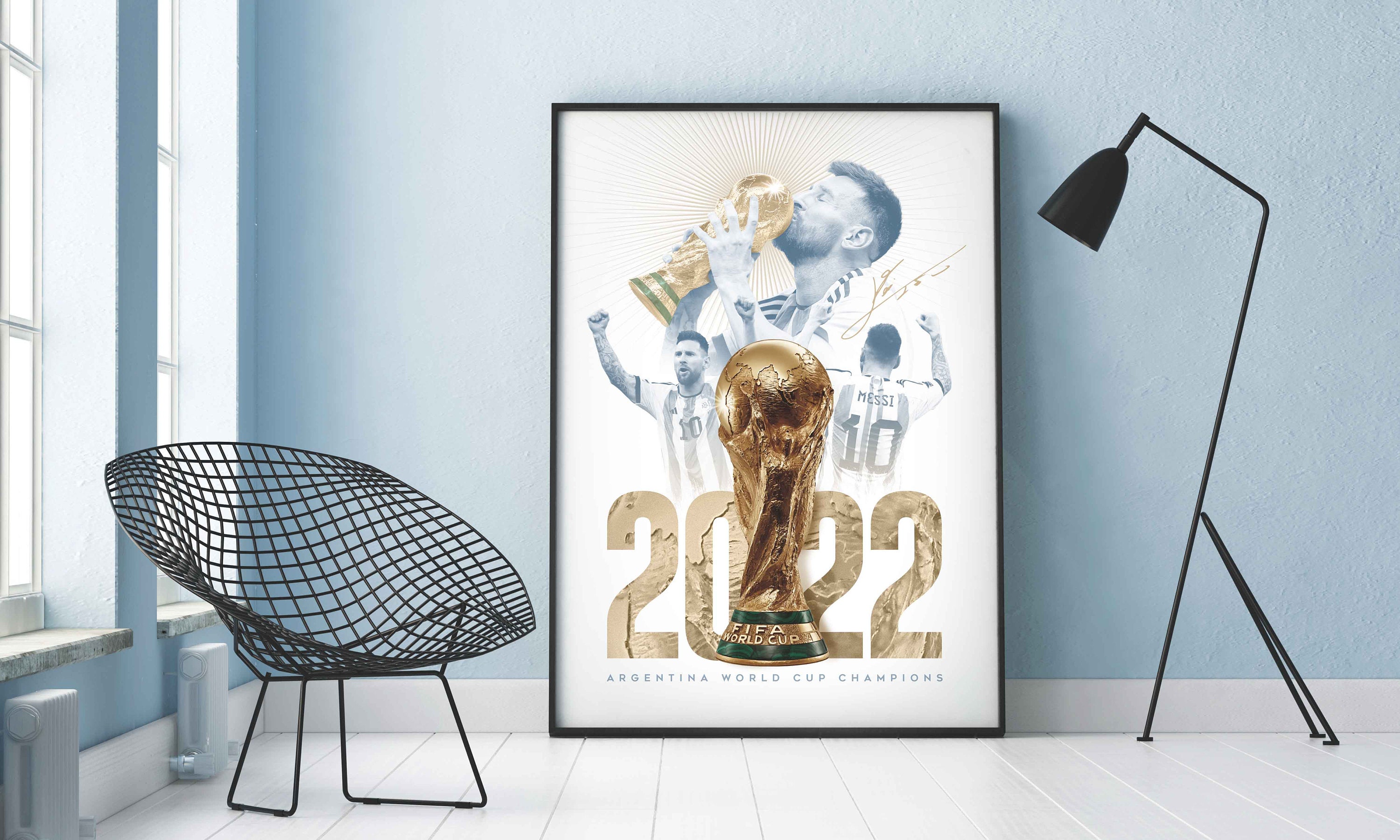 Messi World Cup Poster Digital Download Qatar 2022 - Etsy