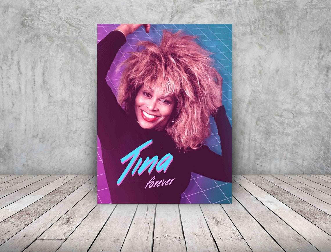 Tina Turner Poster, 80's Style Poster, Digital Download, Queen of Rock ...